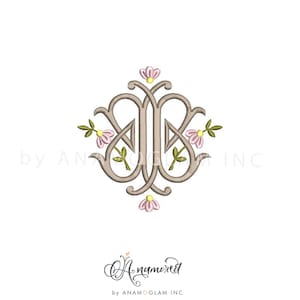 Interlocking B and B Monogram Embroidery Design / Embroidery Design ...