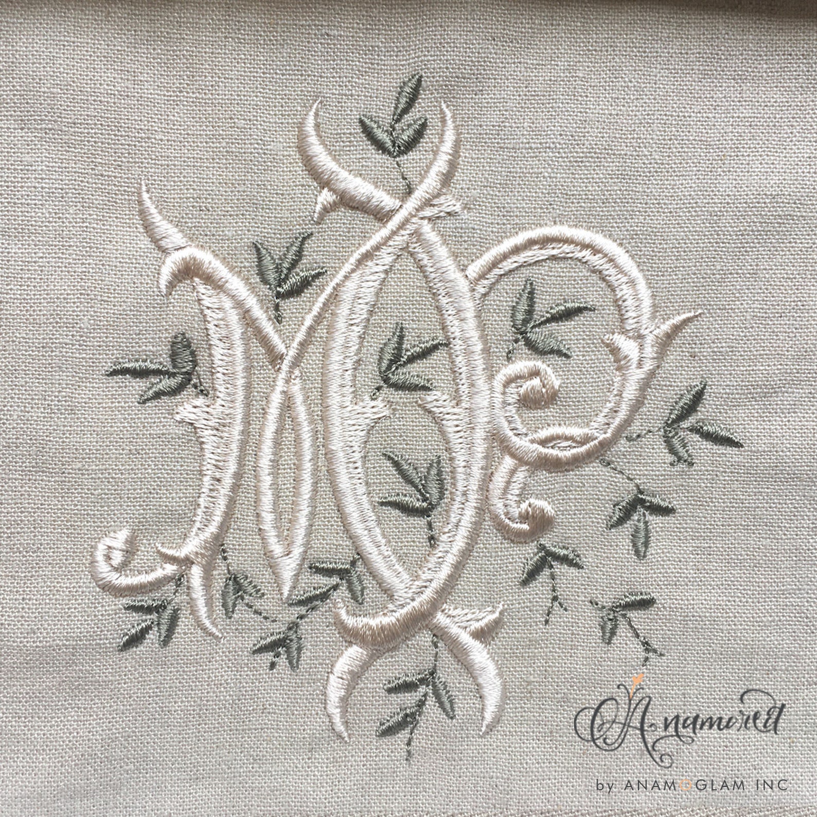 Interlocking M and P Embroidery Monogram Design for Machine Embroidery ...