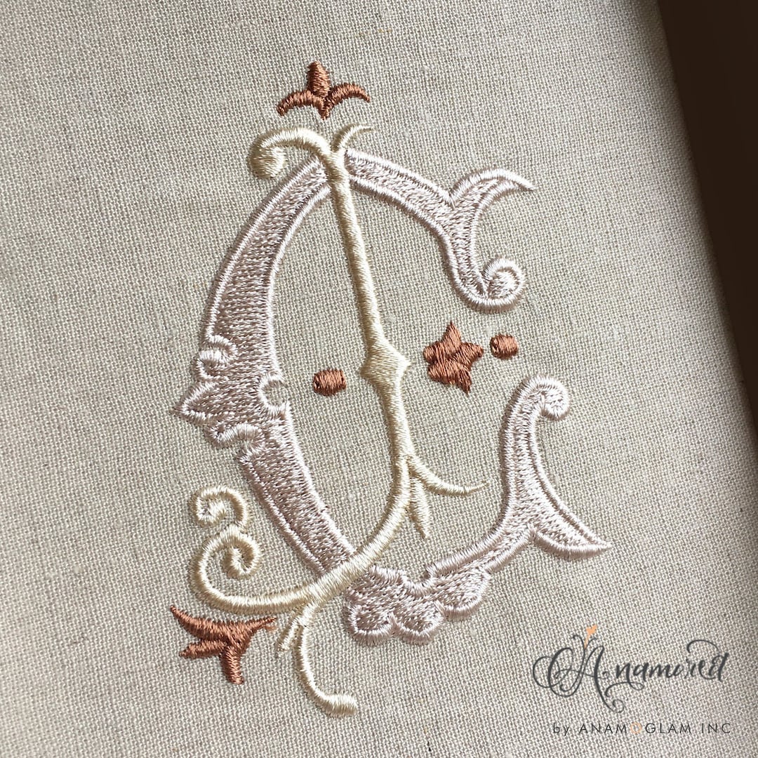 Interlocking J and C Embroidery Monogram Design for Machine Embroidery ...