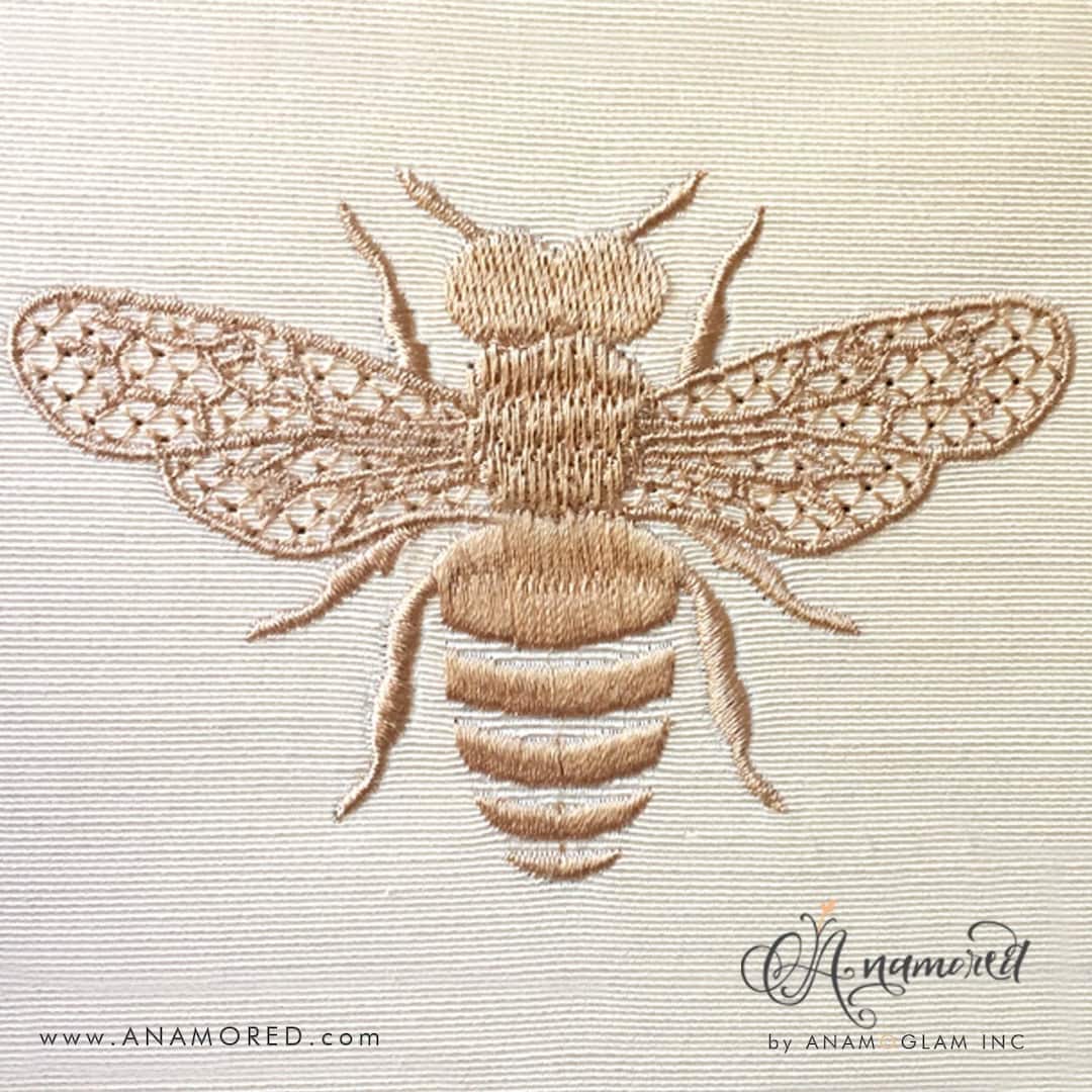 Bee Motif Embroidery Design / Pattern. Instant Download Files for ...