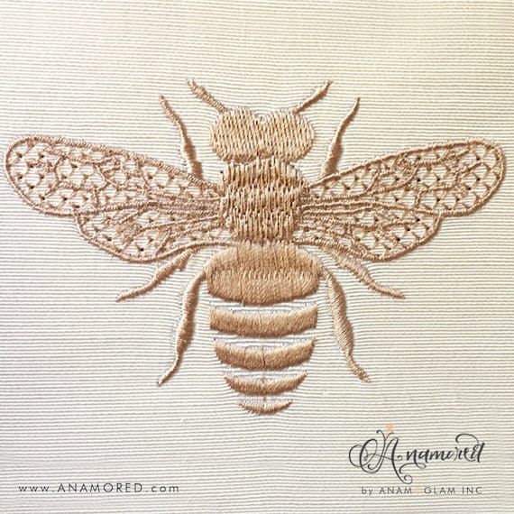 Bee Motif Embroidery Design / Pattern. Instant Download Files - Etsy