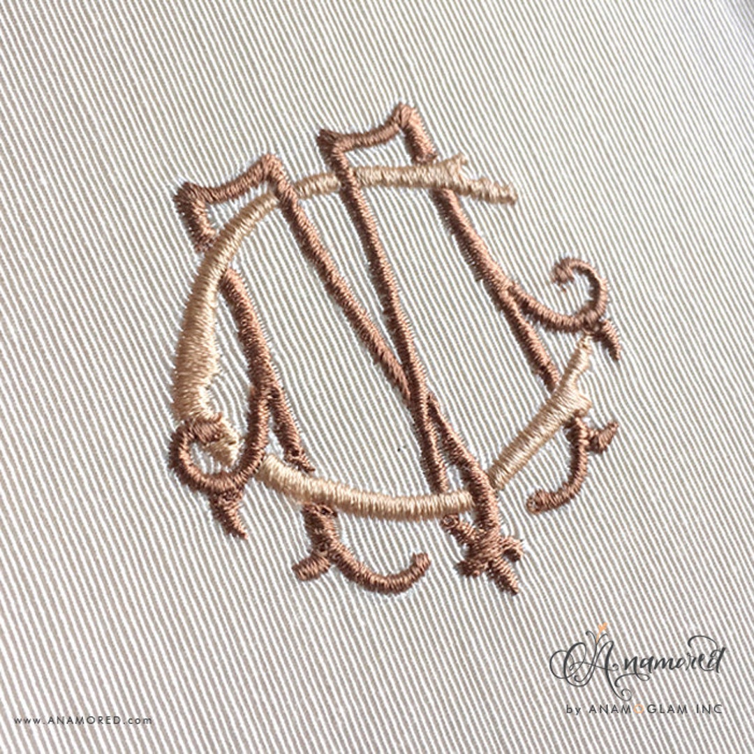 Interlocking C and M Monogram Embroidery Design / Machine Embroidery ...
