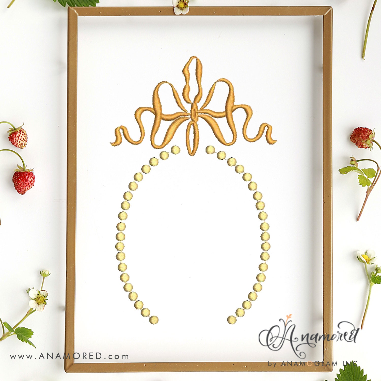 Bow Frame for Monogram Embroidery Design in 3 Sizes. - Etsy