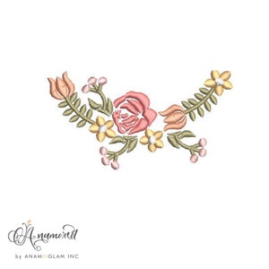 Floral Bunch Embroidery Design 4 Sizes/ Machine Embroidery File ...