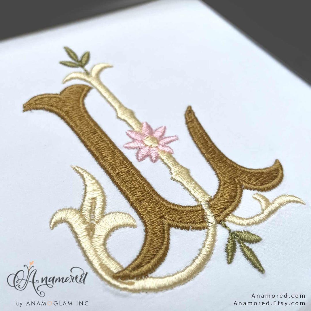 Interlocking J and L Embroidery Monogram Design for Machine Embroidery ...