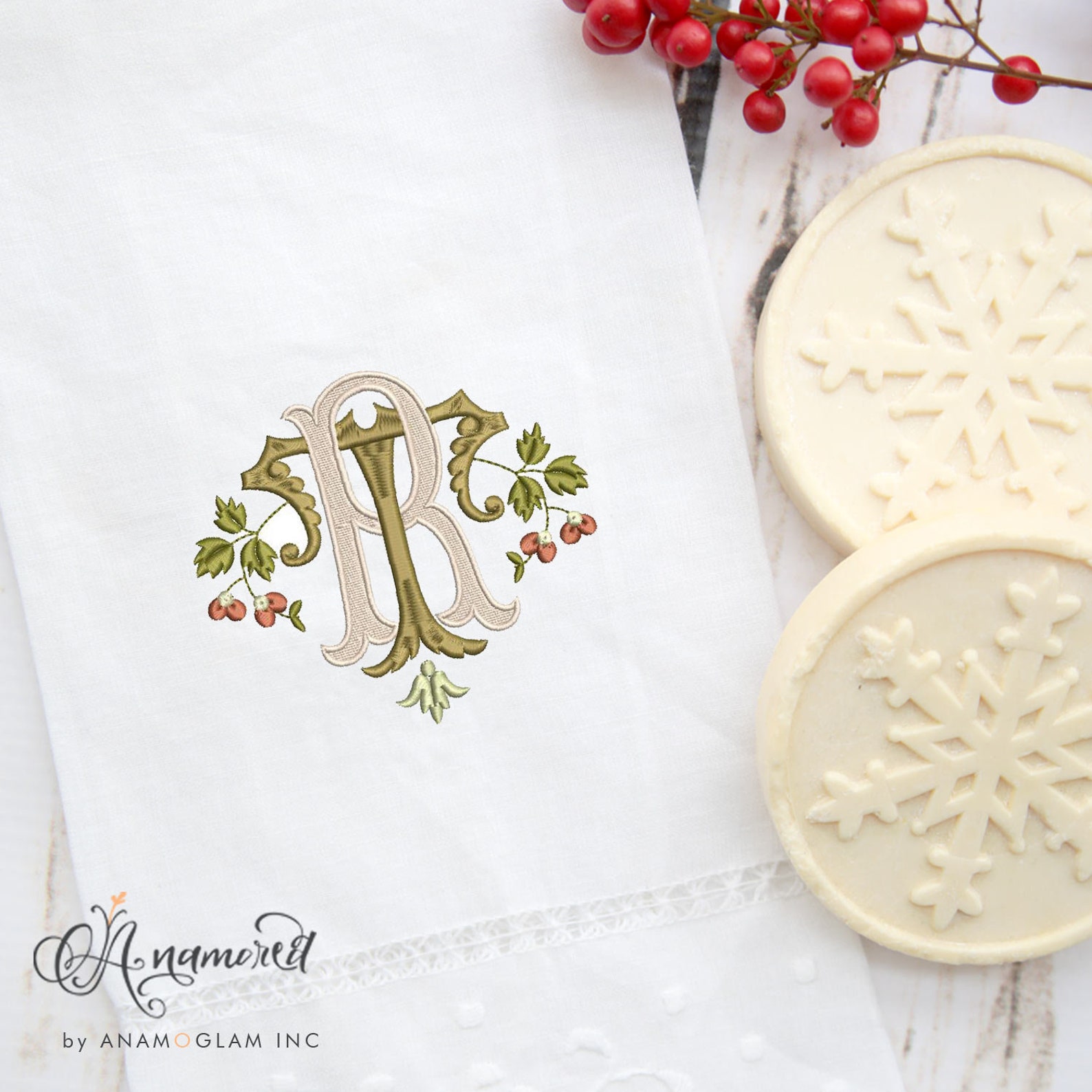 Interlocking T and R Embroidery Monogram Design for Machine Embroidery ...