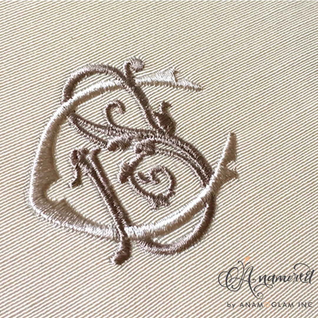 Interlocking CS or SC Monogram Embroidery Design / Machine Embroidery ...
