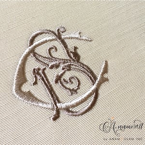 Interlocking CS or SC Monogram Embroidery Design / Machine Embroidery ...