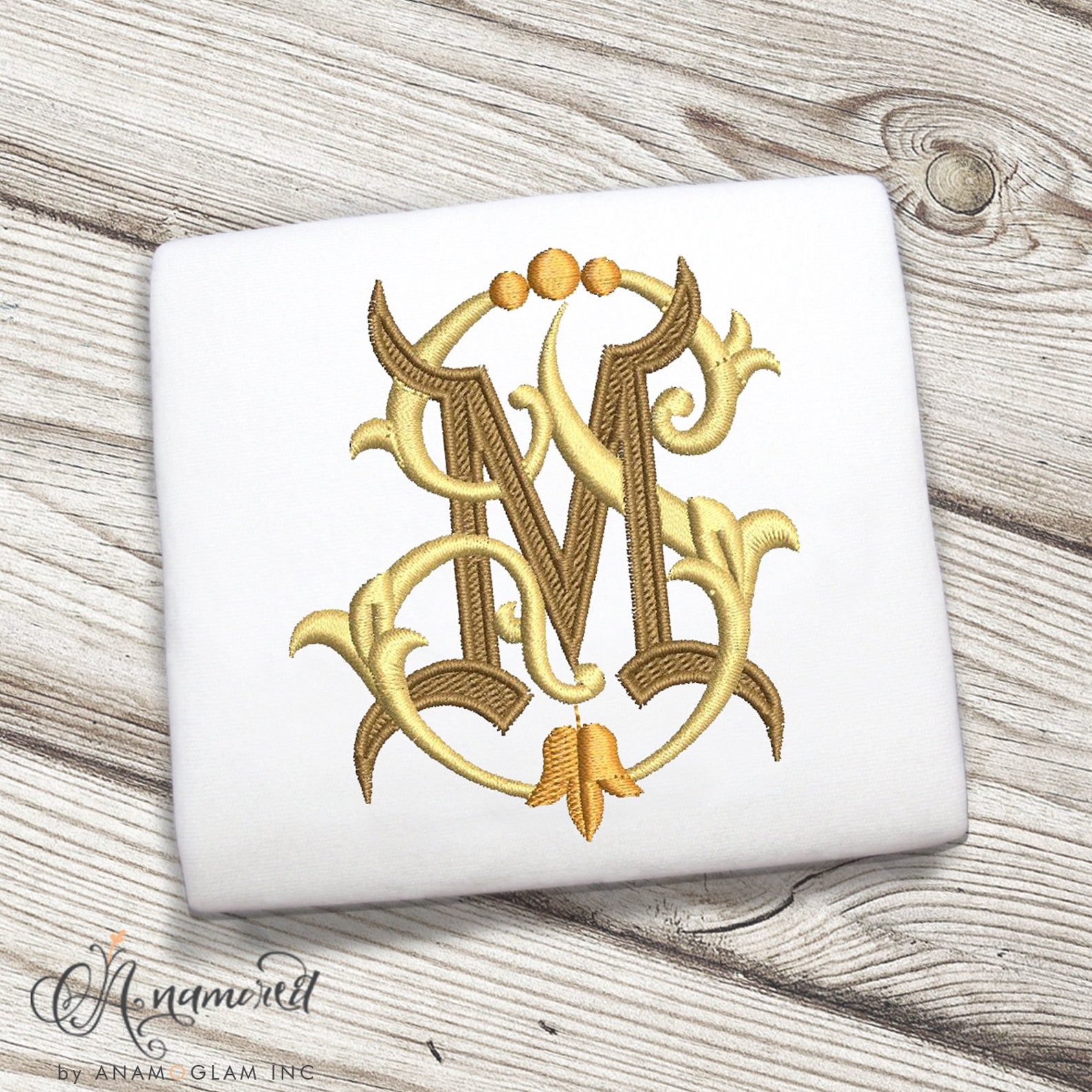 Interlocking PM or MP Embroidery Monogram Instant Download | Etsy