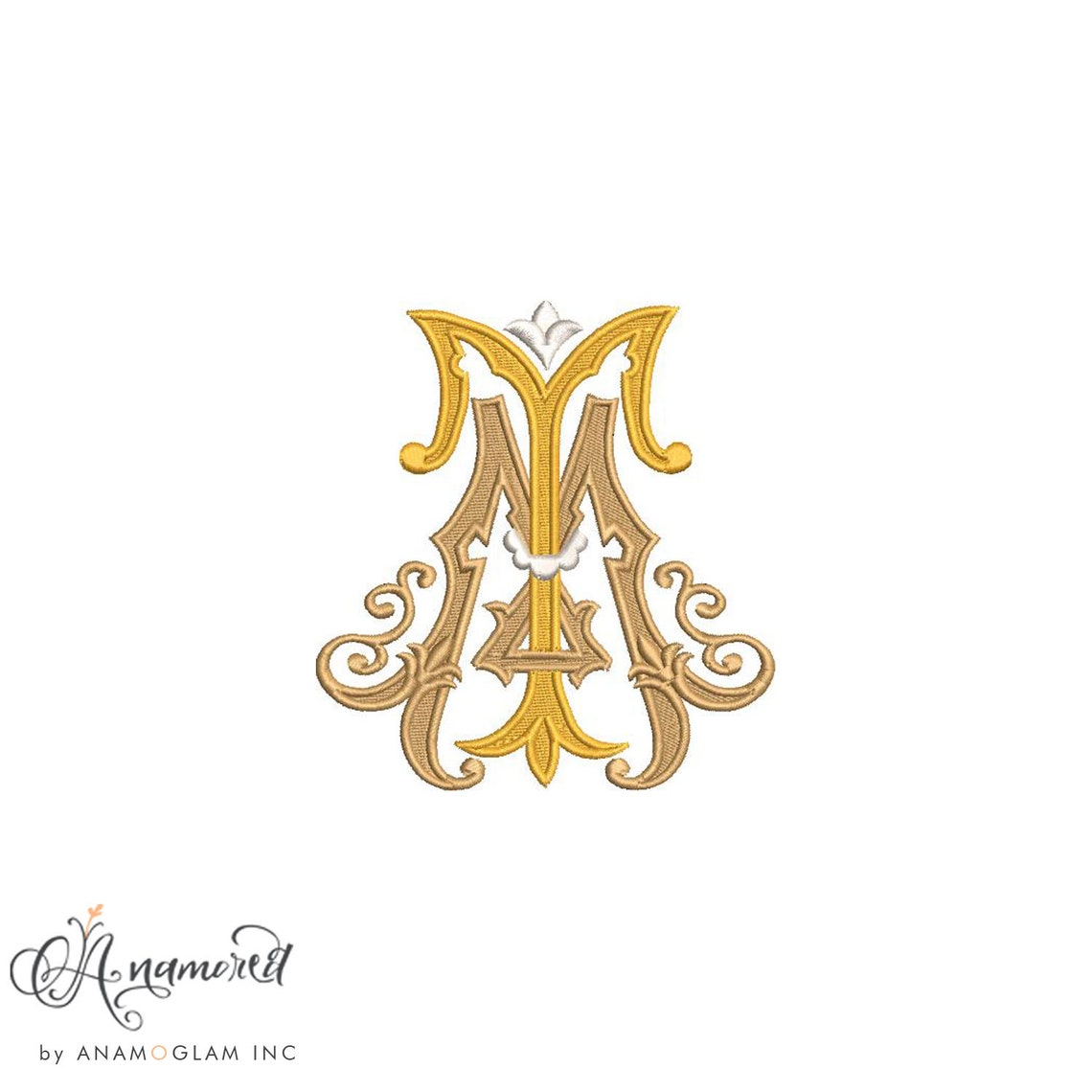 Interlocking M and T Embroidery Monogram Design for Machine - Etsy
