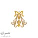 Interlocking M and T Embroidery Monogram Design for Machine Embroidery ...