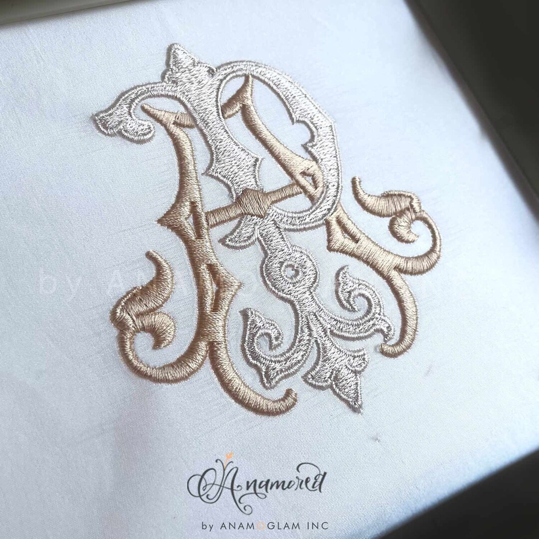 Interlocking A and P Monogram Embroidery Design / Machine Embroidery ...