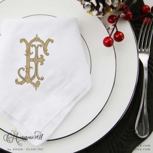 Interlocking J and F Embroidery Monogram Design for Machine Embroidery ...