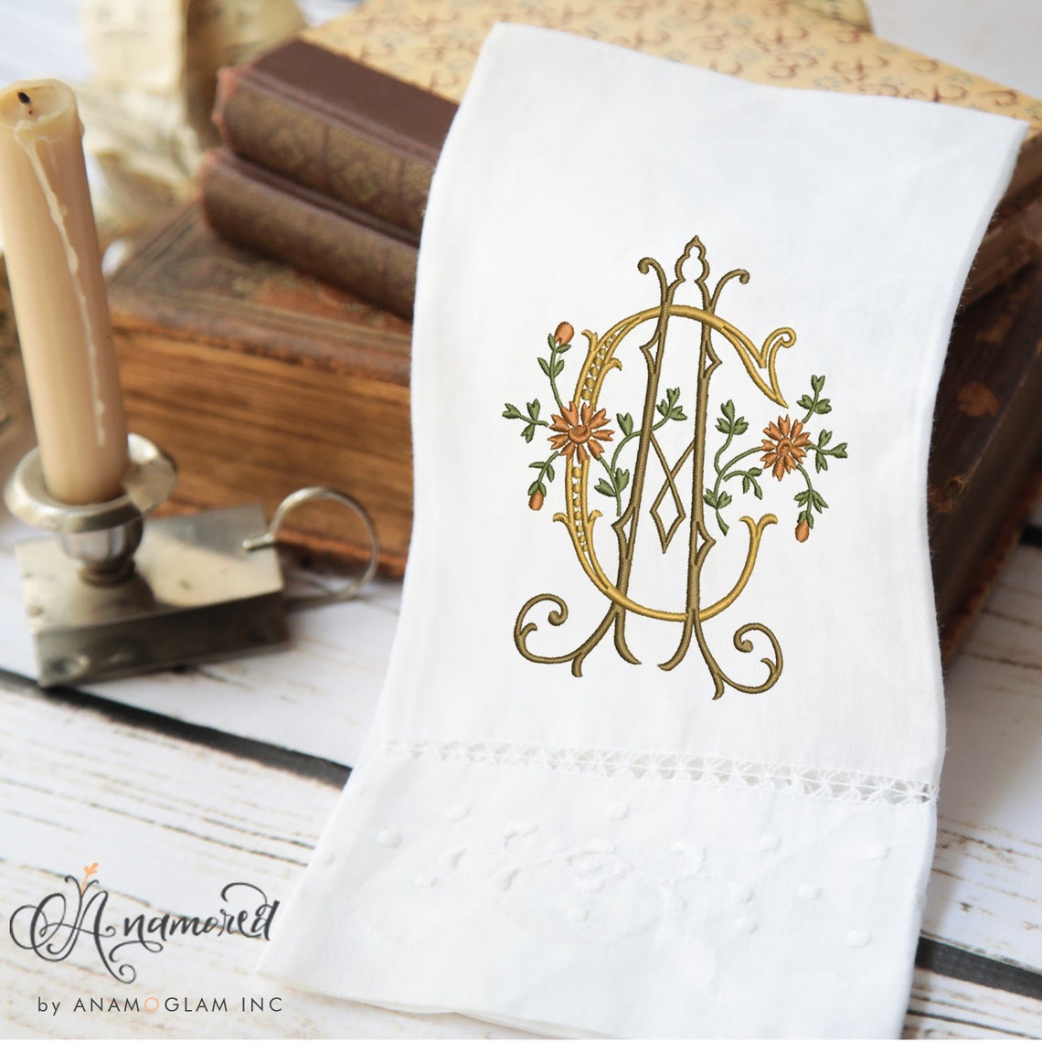 Interlocking A and C Embroidery Monogram Design for Machine - Etsy