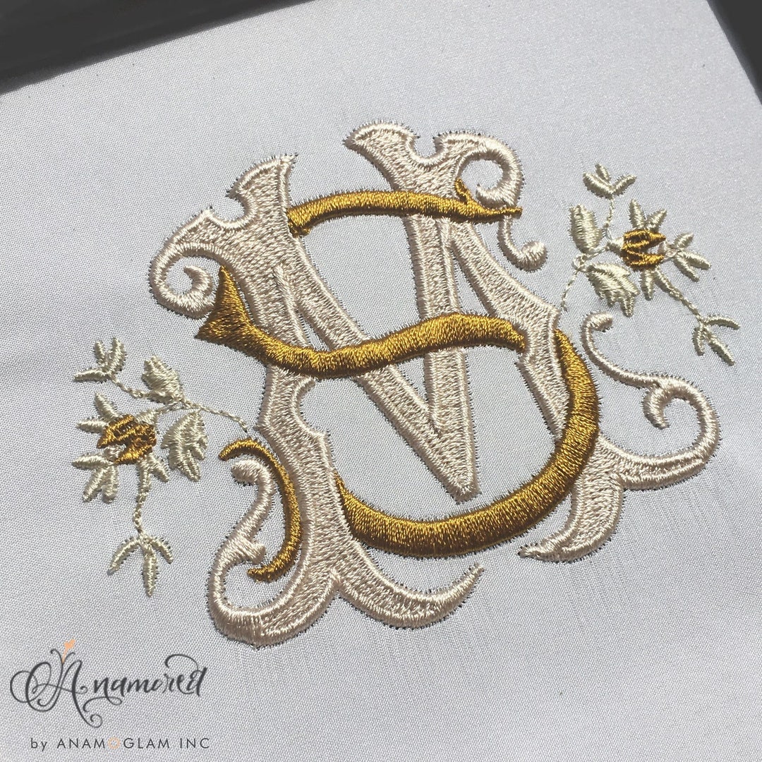 Interlocking S and M Embroidery Monogram Design for Machine Embroidery ...