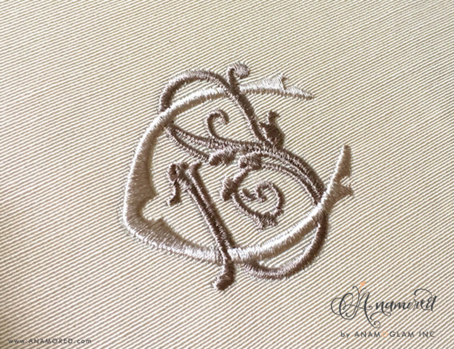 Interlocking CS or SC Monogram Embroidery Design / Machine | Etsy