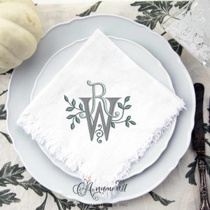 Interlocking R and W Embroidery Monogram Design for Machine Embroidery ...