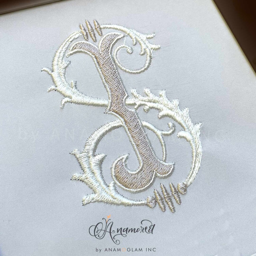 Interlocking J and S Embroidery Monogram Design File for Embroidery ...