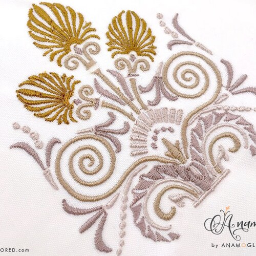 Floral Art Deco Embroidery Design Pattern/ Machine Embroidery - Etsy