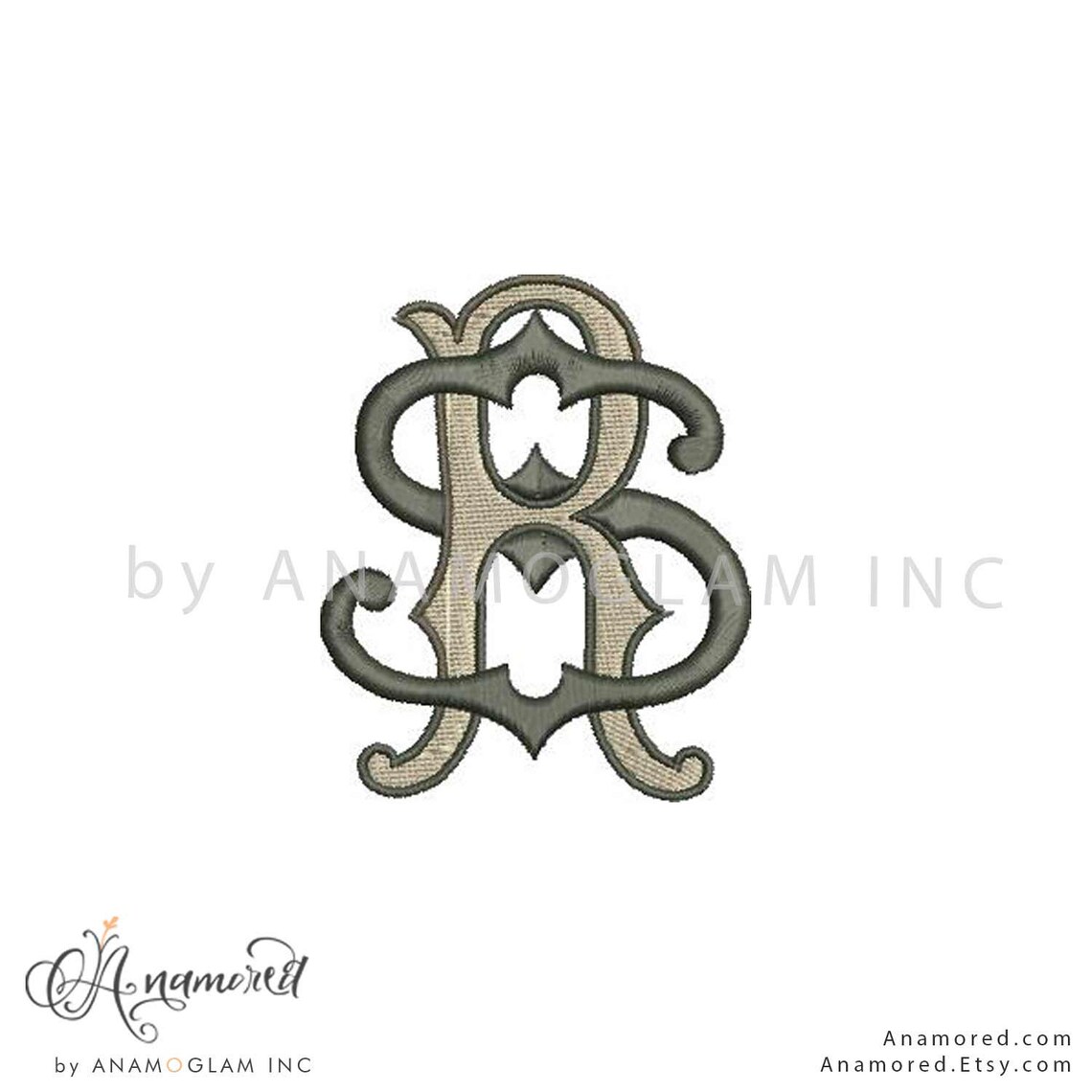 Interlocking R and S Monogram. Embroidery Design for Embroidery ...