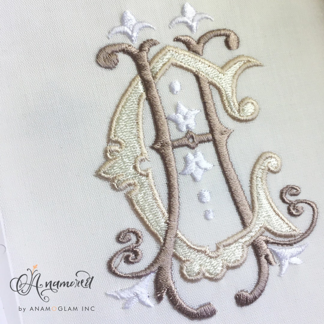 Interlocking H and C Embroidery Monogram Design for Machine Embroidery ...
