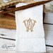 Interlocking D and W Embroidery Monogram Design for Machine Embroidery ...