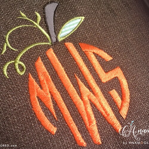 Pumpkin / Apple / Orange Fruit Topper Applique With Stems | Etsy