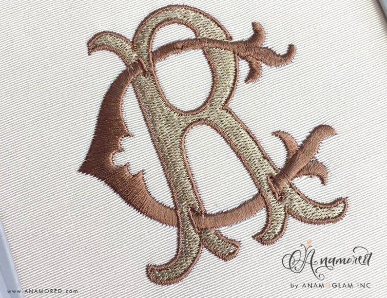 Interlocking C and R Embroidery Monogram for Embroidery - Etsy