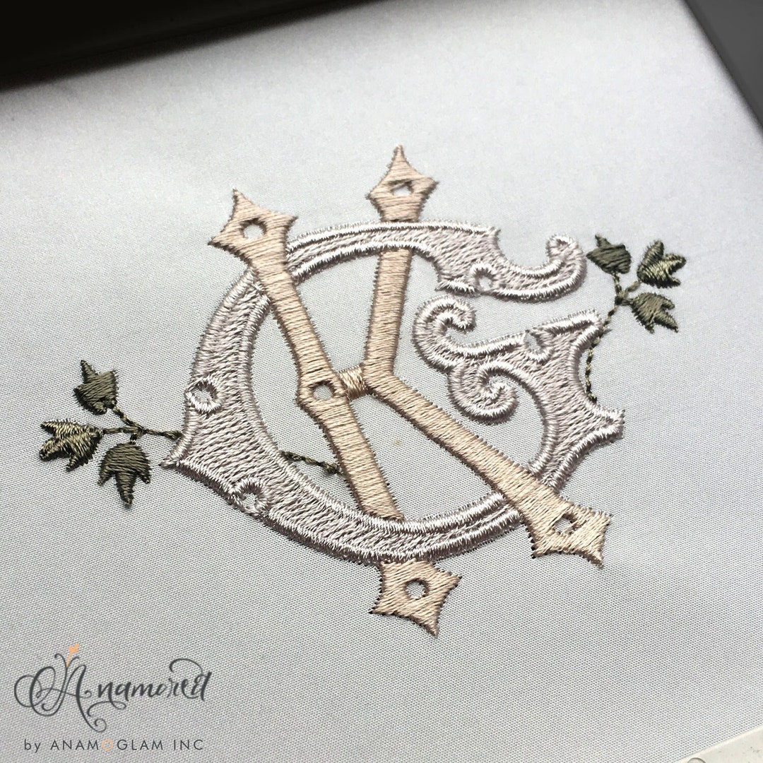 Interlocking G and K Monogram Embroidery Design / Machine Embroidery ...