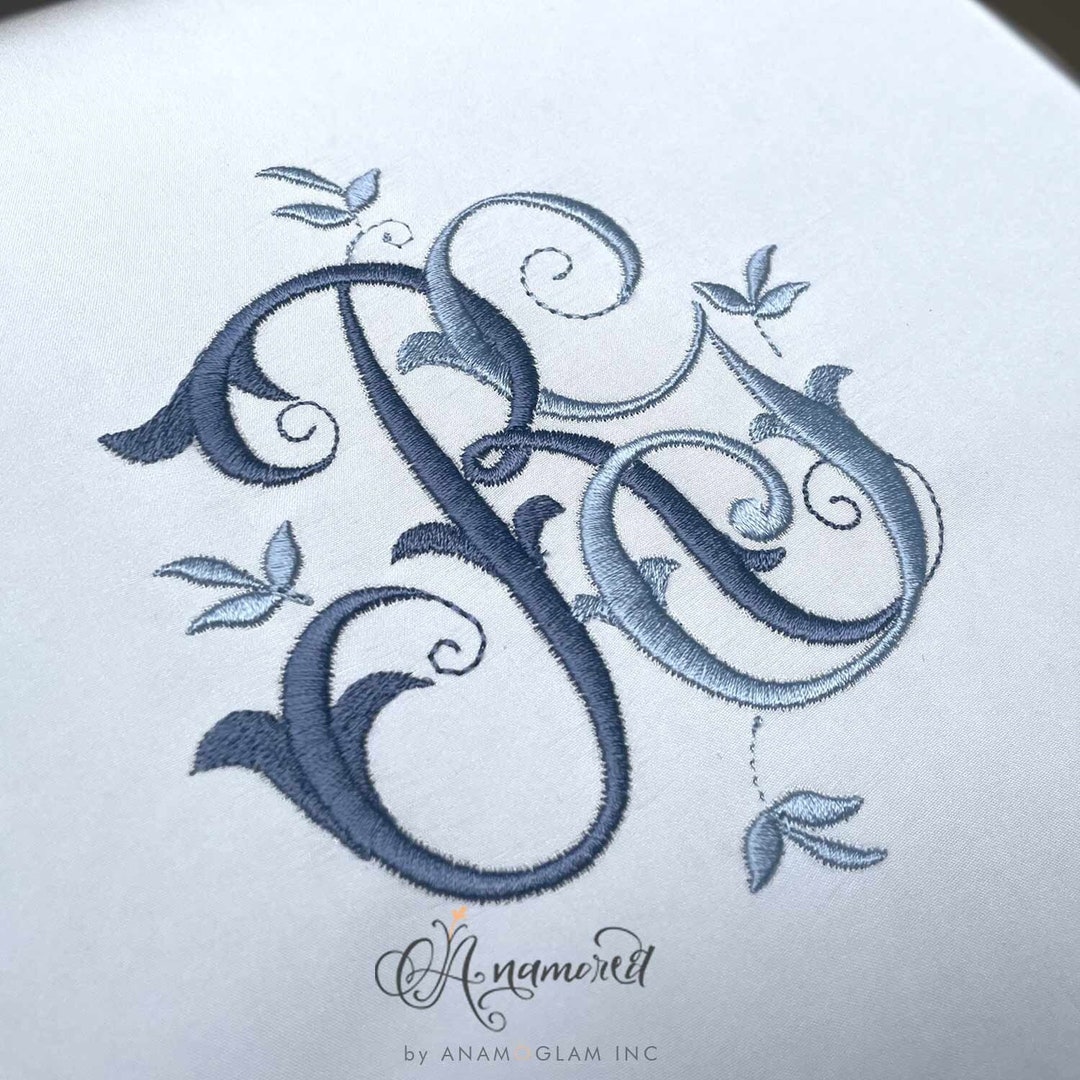 Interlocking R and G Monogram. Embroidery Design for Embroidery ...