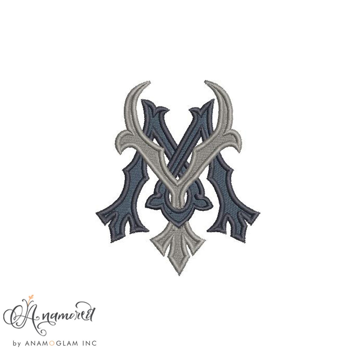 Interlocking M and Y Embroidery Monogram Design for Machine - Etsy