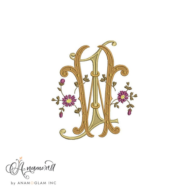 Interlocking WJ or JW Monogram Embroidery Design / Machine Embroidery ...
