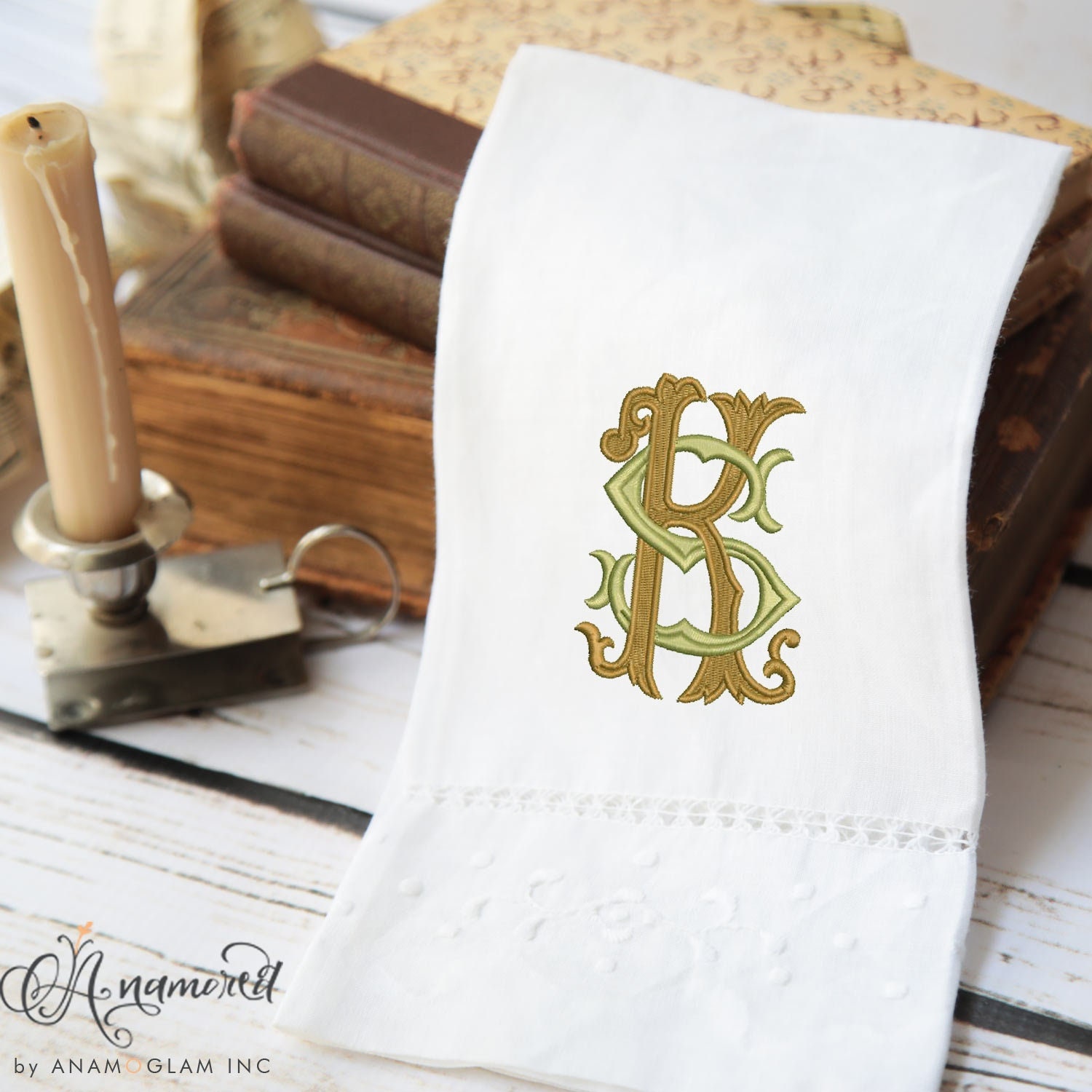 Interlocking K and S Monogram Embroidery Design / Embroidery - Etsy