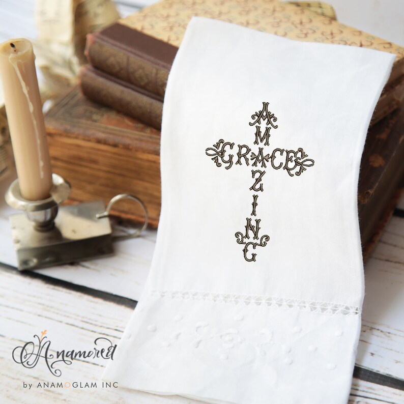 Amazing Grace Embroidery Design Pattern for Embroidery Machine, Instant ...