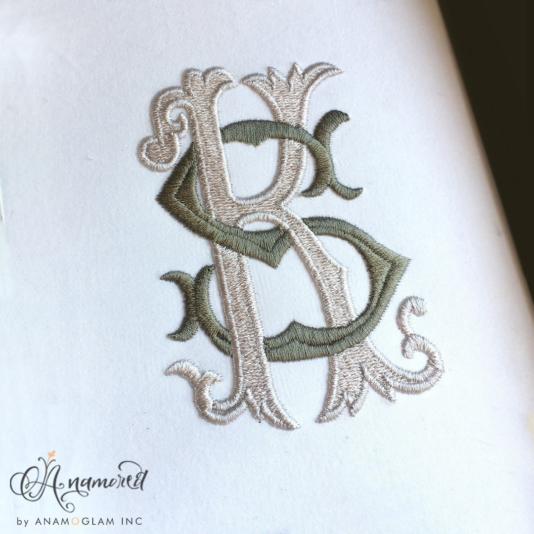 Interlocking K and S Monogram Embroidery Design / Embroidery Design ...