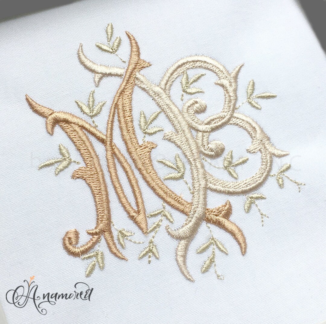 Interlocking M and B Embroidery Monogram Design for Machine Embroidery ...