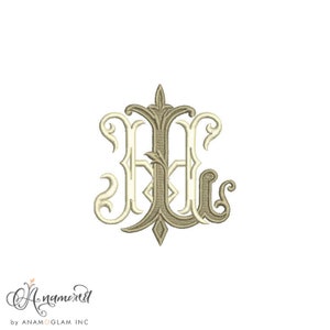 Interlocking L and H Embroidery Monogram Design for Machine Embroidery ...
