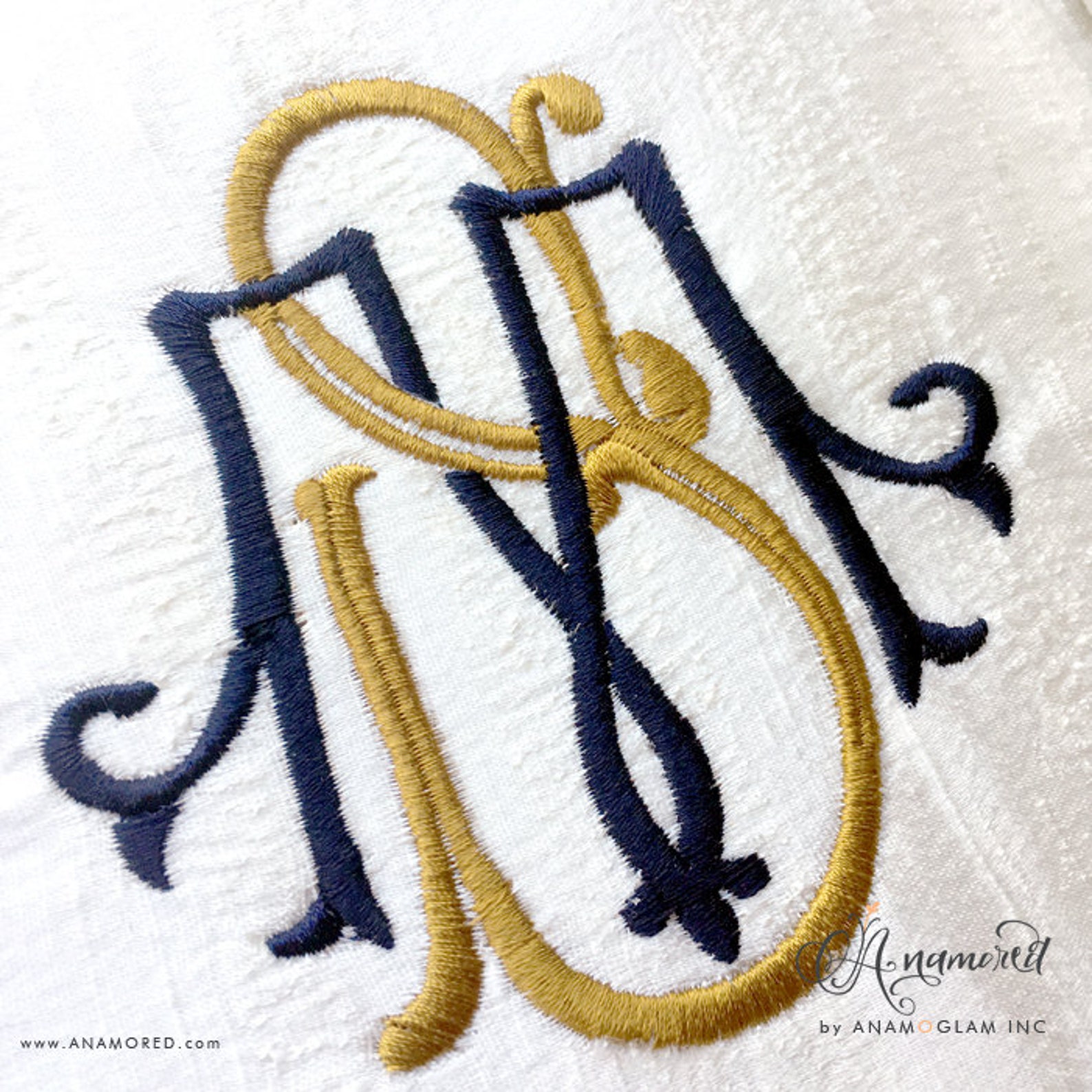 Interlocking M and S Monogram Embroidery Design / Machine - Etsy