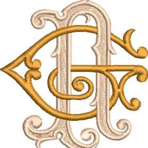 Interlocking N and G Embroidery Monogram Design File for Embroidery ...