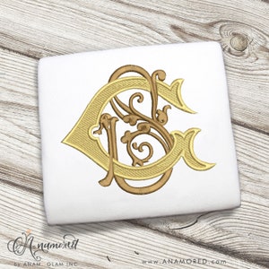Interlocking G and S Embroidery Monogram, Instant Download for ...