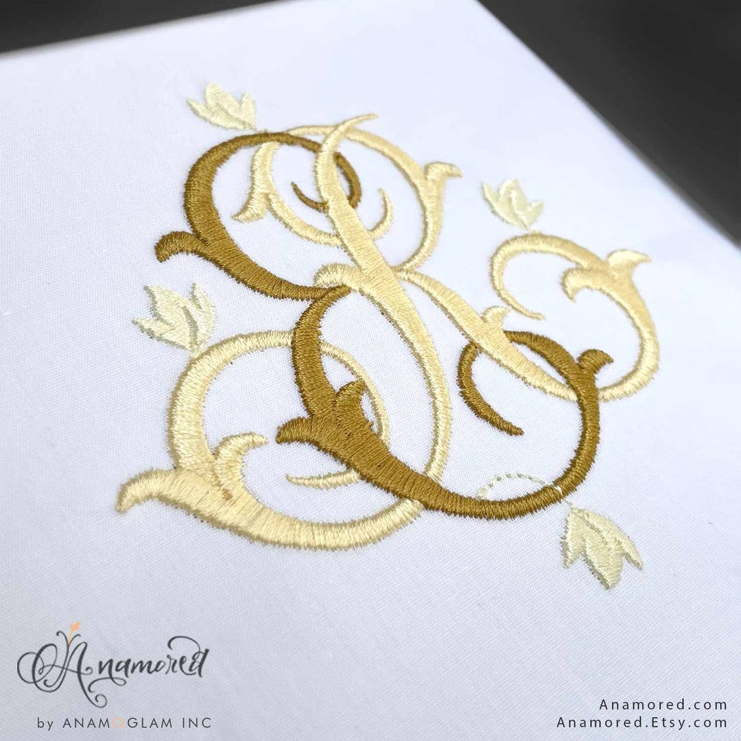Interlocking E and R Embroidery Monogram Design for Machine Embroidery ...