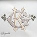 Interlocking G and K Monogram Embroidery Design / Machine Embroidery ...