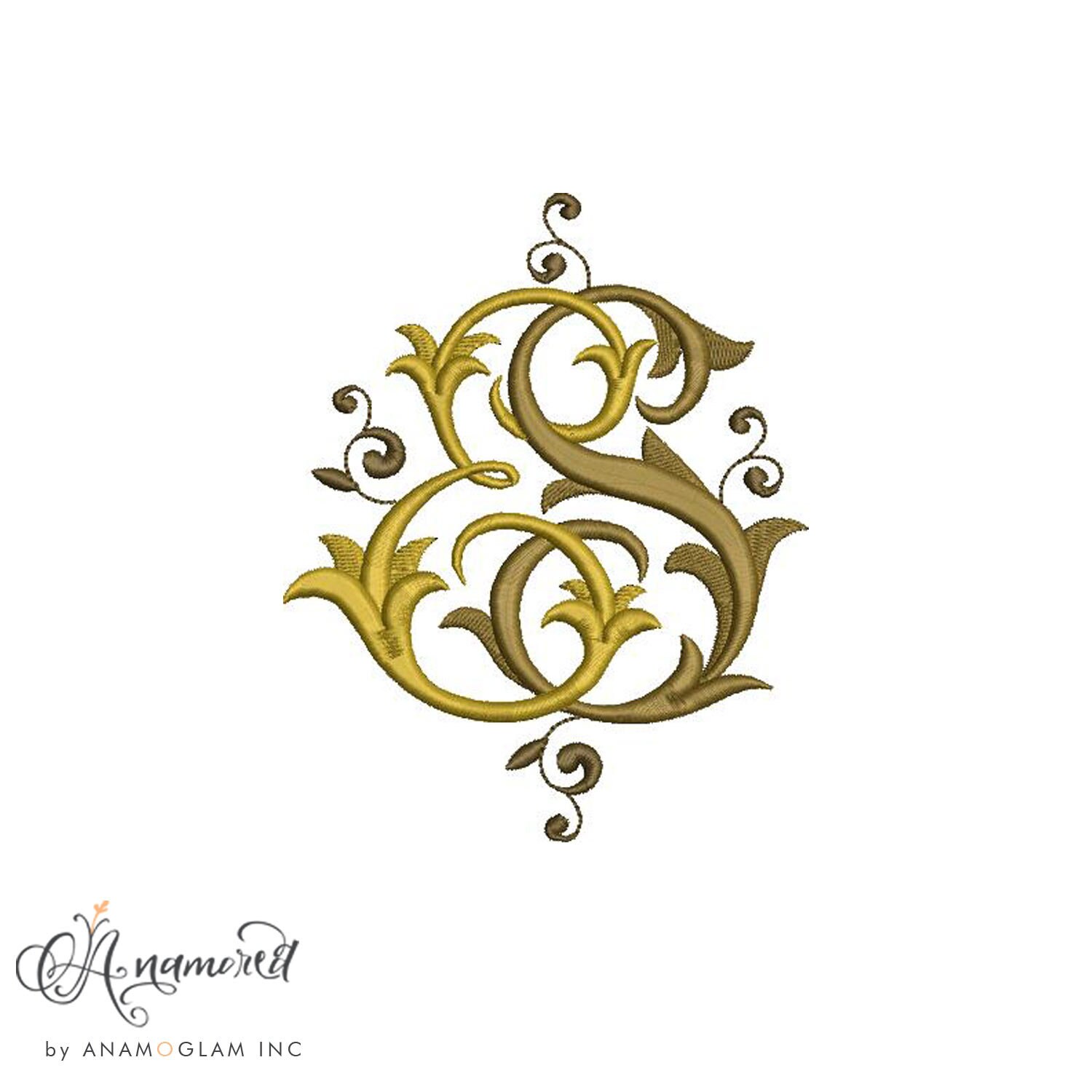 Interlocking ES Monogram Embroidery Design (digital Download) - Etsy