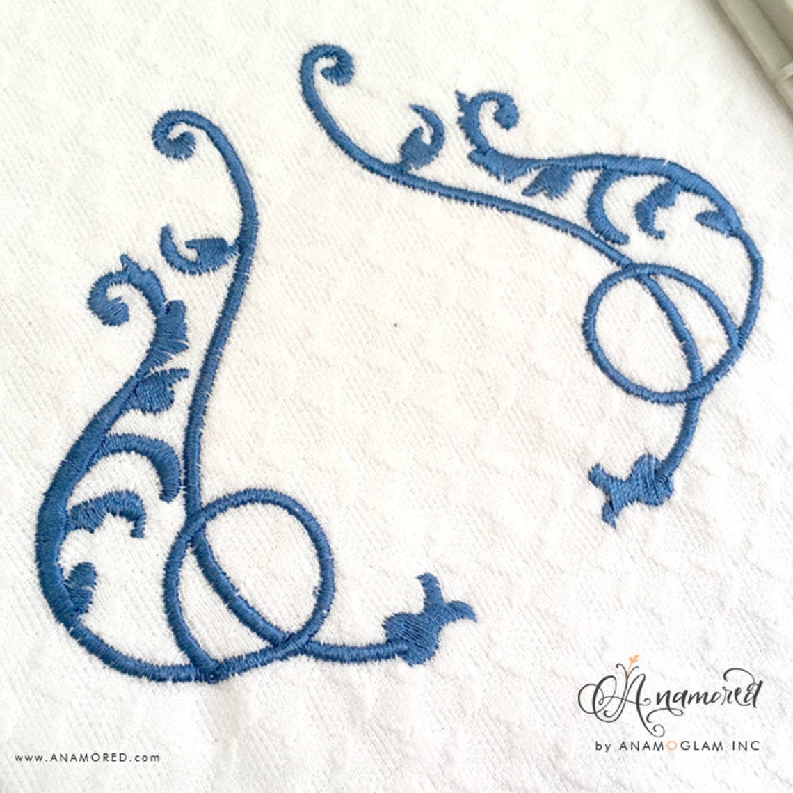 Damask Border Embroidery Design / Machine Embroidery File / | Etsy