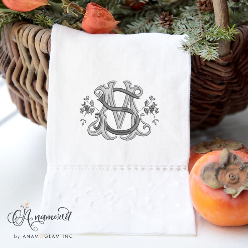 Interlocking S and M Embroidery Monogram Design for Machine Embroidery ...