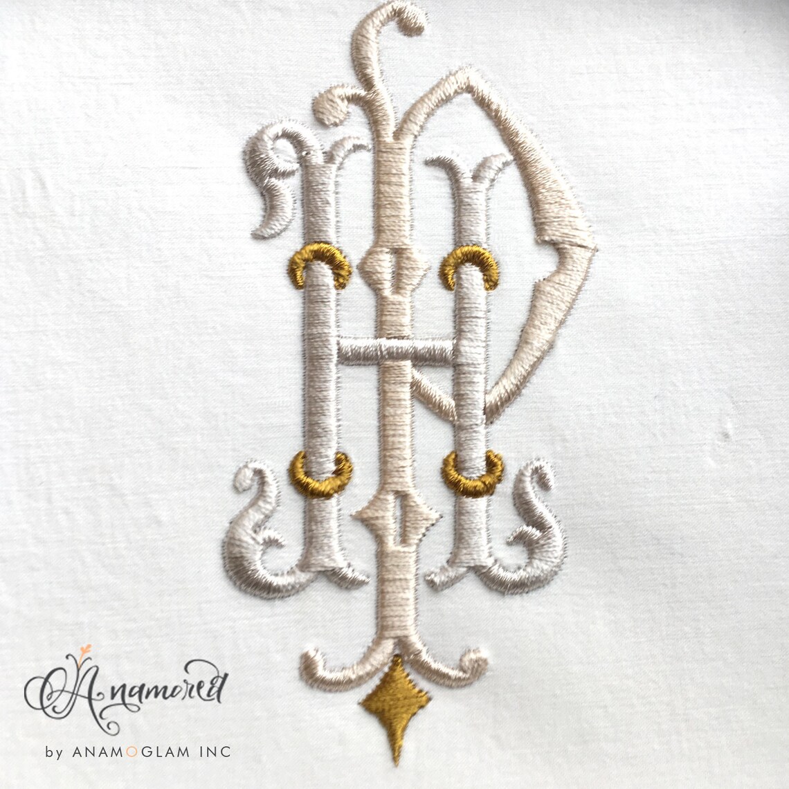 Interlocking H and P Embroidery Monogram Design for Machine - Etsy