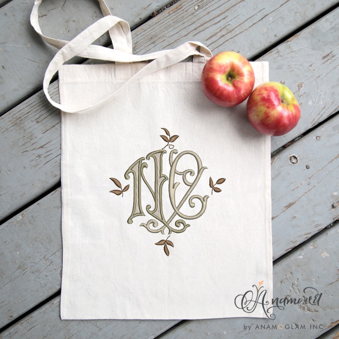 Monza Interlocking N and C Embroidery Monogram Design for Machine ...