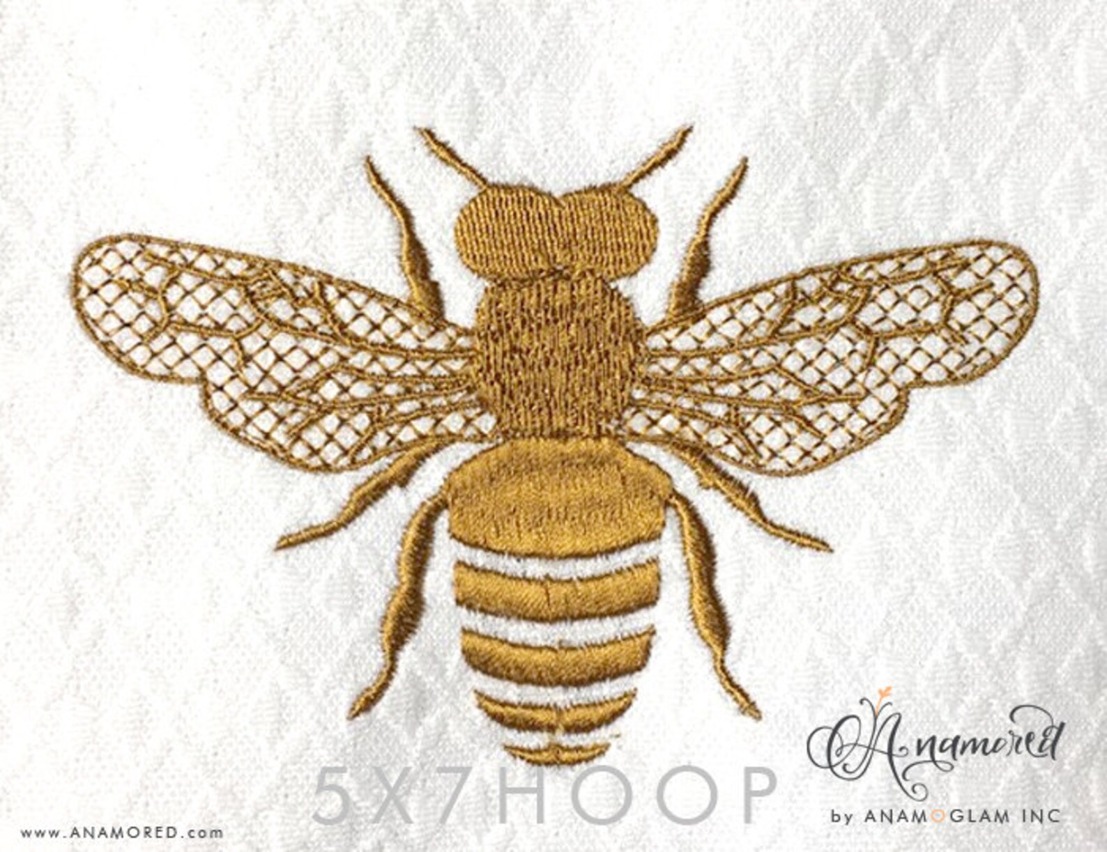 Bee Motif Embroidery Design / Pattern. Instant Download Files - Etsy