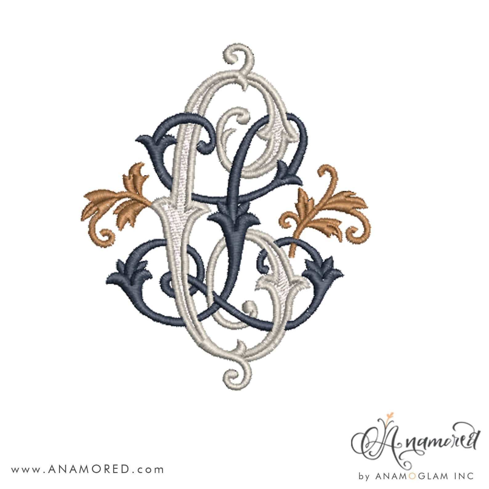 Interlocking C and L Embroidery Monogram Design for Machine - Etsy