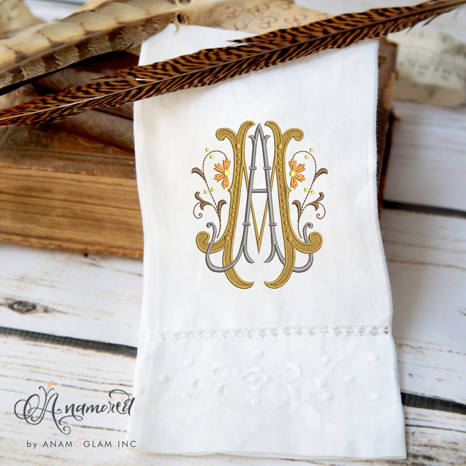 Interlocking M and A Embroidery Monogram Design for Machine - Etsy